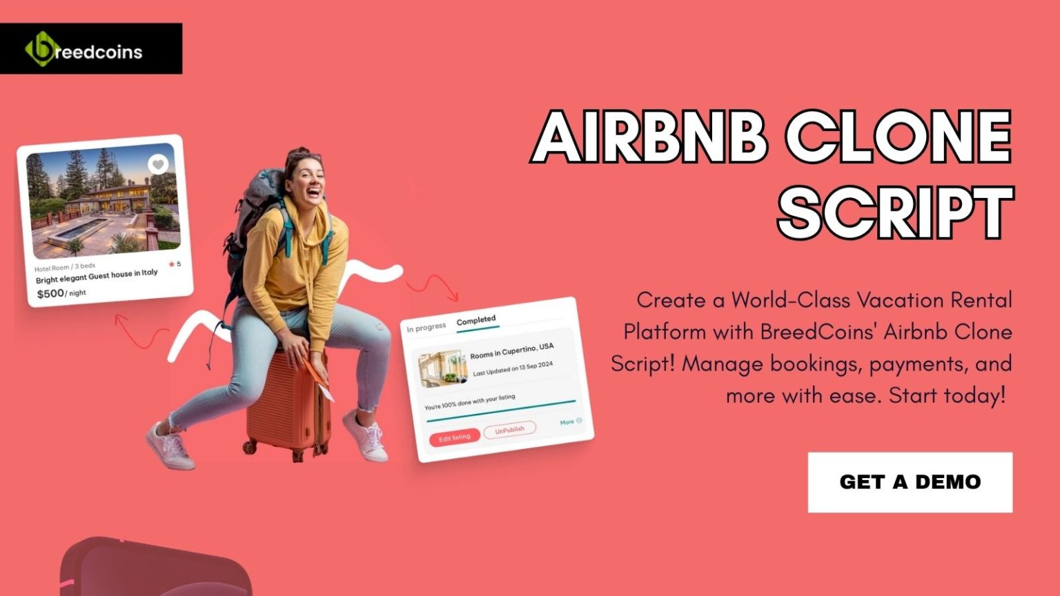 Airbnb Clone Script | Airbnb Clone App | BreedCoins